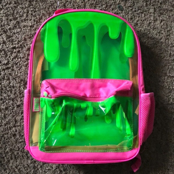 Nickelodeon | Bags | Nickelodeon Slime Backpack Neon Pinkgreen | Poshmark
